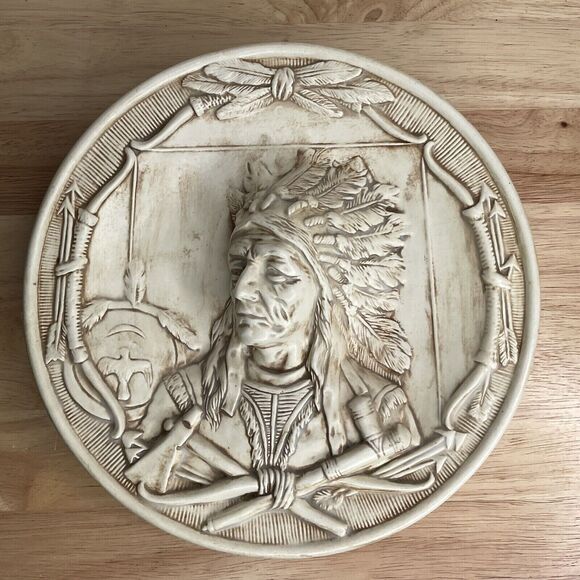 Handmade | Wall Decor | Vtg Handmade Native American Indian Chief ...